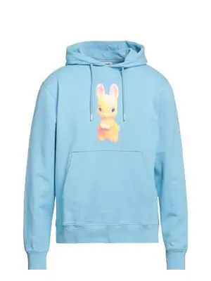 Sandro Hooded Sweatshirt With Graphic - Blue