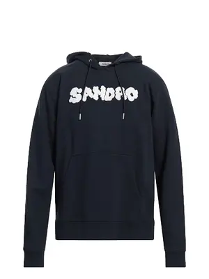 Sandro SANDRO Cotton-Blend Sweatshirt Blue