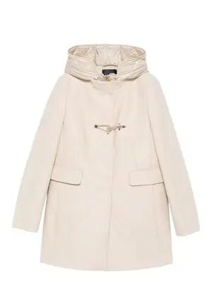 FAY Montgomery Coat In Wool Fabric - Beige