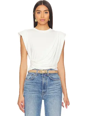 Simkhai Estelle Clean Crop T-shirt - White