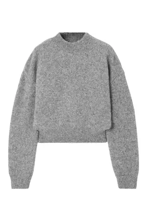 Jacquemus Jacquemus Intarsia-knit Alpaca-blend Sweater Gray