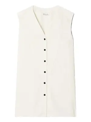 Loro Piana Silk Vest - White