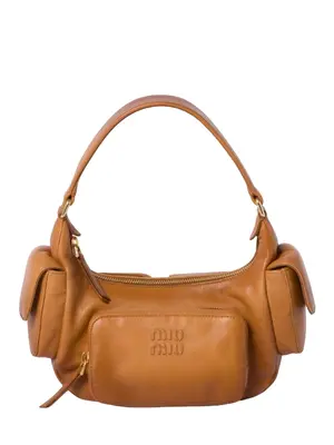 Miu Miu MiuMiu Nappa Leather Pocket Bag Honey