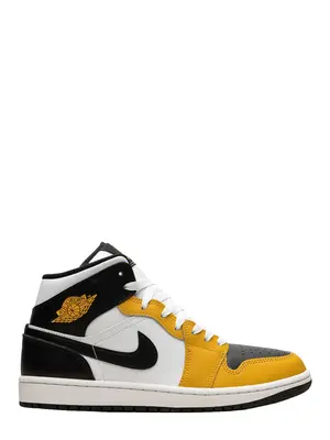 JORDAN Air 1 Mid Ochre Sneakers - Yellow