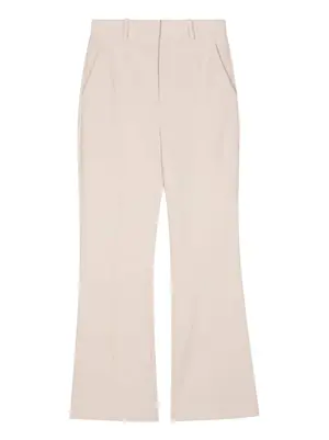 CIRCOLO 1901 Pressed-crease Wide-leg Trousers - Neutrals