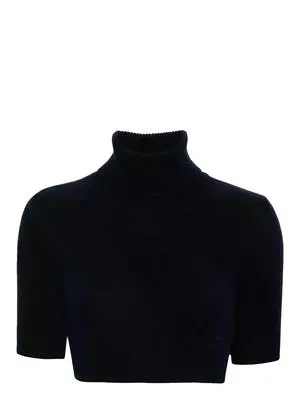 Valentino Garavani Vlogo Virgin Wool Top - Blue