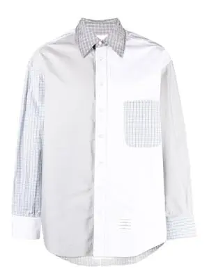 Thom Browne 4-bar Long-sleeve Shirt - White