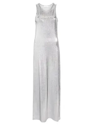 PACO RABANNE Rabanne Metallic-Finish Sleeveless Maxi Dress