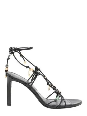 Zadig&Voltaire Alana 105mm Leather Sandals - Black