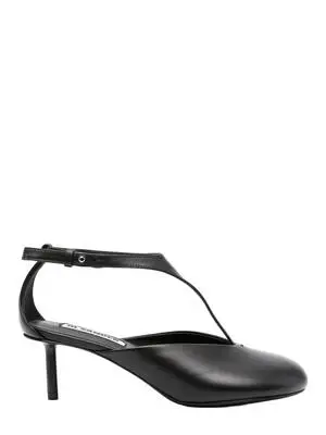 JIL SANDER 65mm Leather Pumps - Black