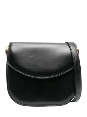 JIL SANDER Medium Coin Leather Bag - Black