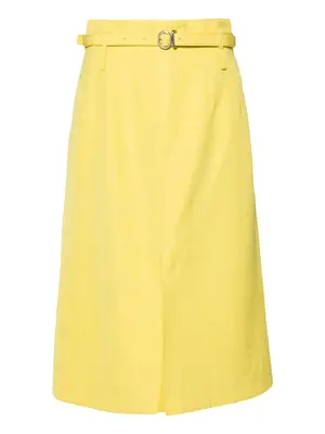 JIL SANDER A-line Midi Skirt - Green