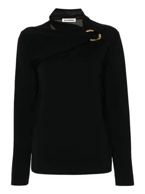JIL SANDER Scarf-detailed Knit Top