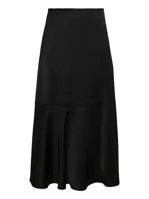 JIL SANDER High-waisted Panelled Midi Skirt - Black