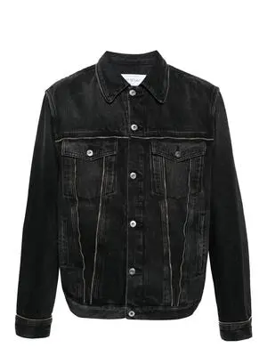 Off-White Zip-embellished Denim Jacket - Black