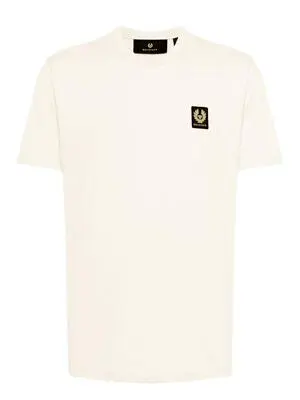 Belstaff Logo-patch Cotton T-shirt - Yellow