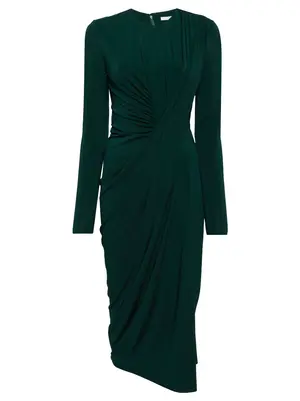 JASON WU Draped Midi Dress - Green