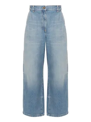 Palm Angels High-rise Wide-leg Jeans - Blue