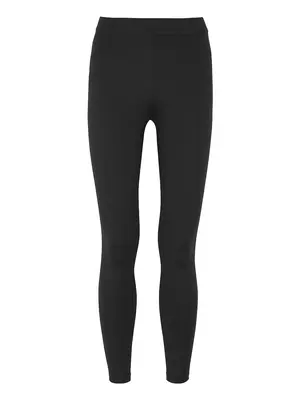 Vince Cropped Stretch-jersey Leggings - Black