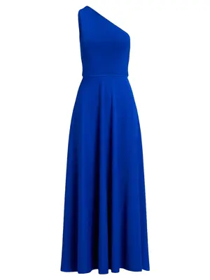 Polo Ralph Lauren One-shoulder A-line Maxi Dress - Blue