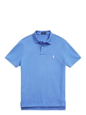 Polo Ralph Lauren Polo Ralph Lauren Embroidered Cotton Polo Shirt Blue