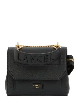 LANCEL Ninon De Leather Flap Bag - Black
