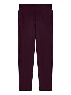 Giorgio Armani Technical Waffle Trousers - Burgundy
