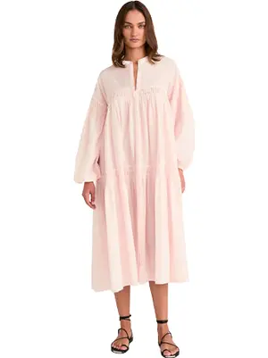 Merlette Merlette Elysium Long-Sleeve Dress Blush