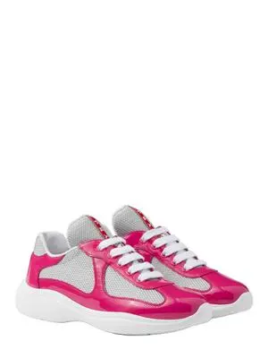 Prada America's Cup Biker Sneakers - Peony Pink