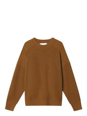 Isabel Marant Barry Merinos Wool Sweater - Cognac