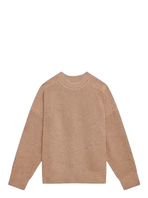 Isabel Marant Barry Merinos Wool Sweater Taupe
