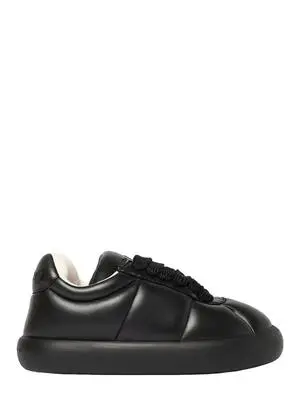 Marni Padded Leather Sneakers - Black