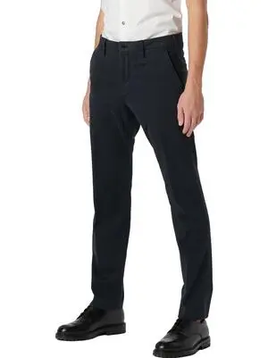 Bugatchi Flat Front Stretch Chinos Black
