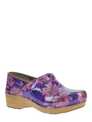 Dansko XP 2.0 Clog Purple Bloom Patent