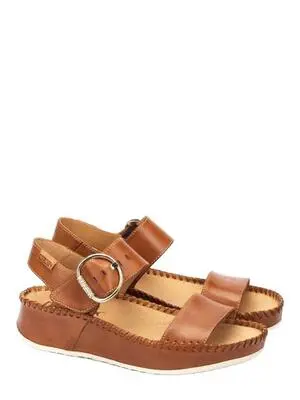 Pikolinos Marina Platform Sandals - Brandy
