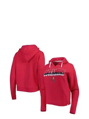'47 Tampa Bay Buccaneers Color Rise Kennedy Notch Neck Pullover Hoodie - Red