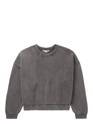 Acne Studios Fester U Garment-dyed Sweatshirt - Gray