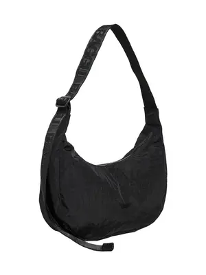 Baggu Medium Nylon Crescent Bag - Black