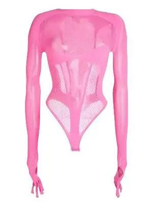 Gcds Solid Bodysuit - Magenta