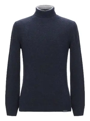 BROOKSFIELD Knitted Turtleneck Top Blue