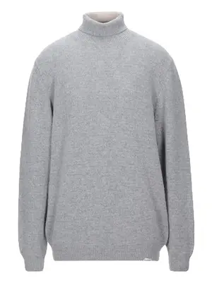 BROOKSFIELD Knitted Turtleneck Top Light Grey