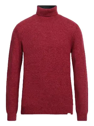 BROOKSFIELD Knitted Turtleneck Top - Red