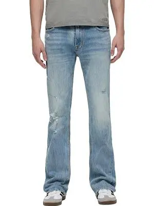 Hudson Jeans Walker Kick Flare Distressed Jeans - Resort