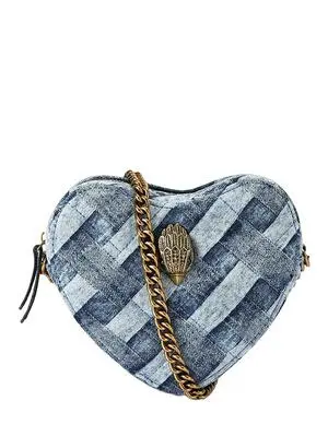 Kurt Geiger Kurt Geiger London Kensington Denim Heart Crossbody Navy