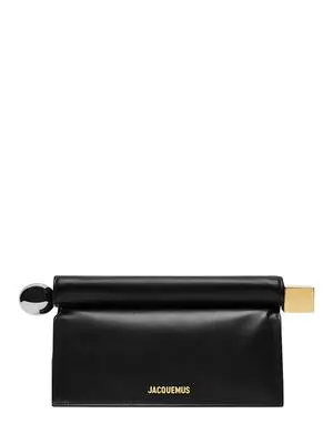 Jacquemus La Pochette Rond Clutch Bag - Black