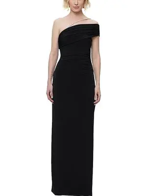 Herve Leger Olivia Crystal Trim Gown - Black