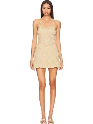 Majorelle Brice Mini Dress - Latte Brown
