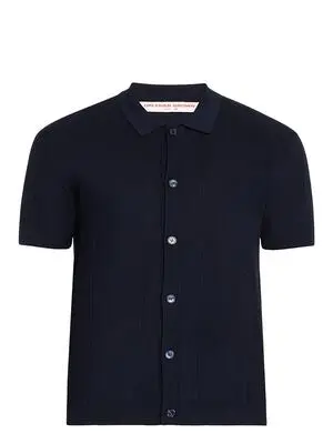 ORLEBAR BROWN Tiernan Mercerized Pique Button-down Shirt