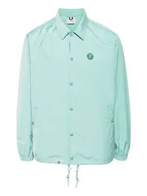 AAPE BY *A BATHING APE® Logo-appliqué Shirt Jacket - Green