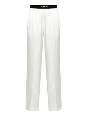 TOM FORD Satin Pajama Pants - White